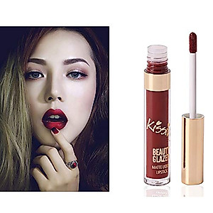 NICEFACE 6Pcs Matte Liquid Lipstick Set, Long-Lasting, Highly Pigmented with Moisturizing Lip Gloss, Waterproof & Fade-Resistant for Beautiful Lip Color Makeup