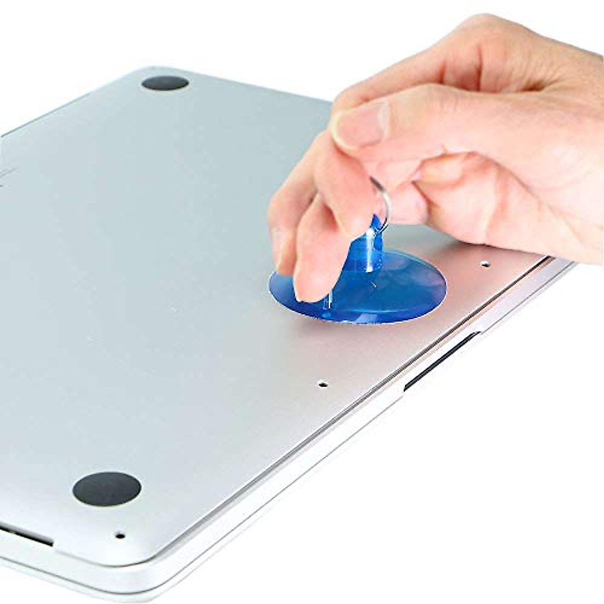 GogoFix Pentalobe Bottom Screws, Aluminum P5 Screwdriver and Suction Cup Compatible with MacBook Retina 15 inch A1707 and A1990, Year 2016-20. (Silver)
