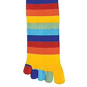 Rainbow Striped Toe Socks - Pair