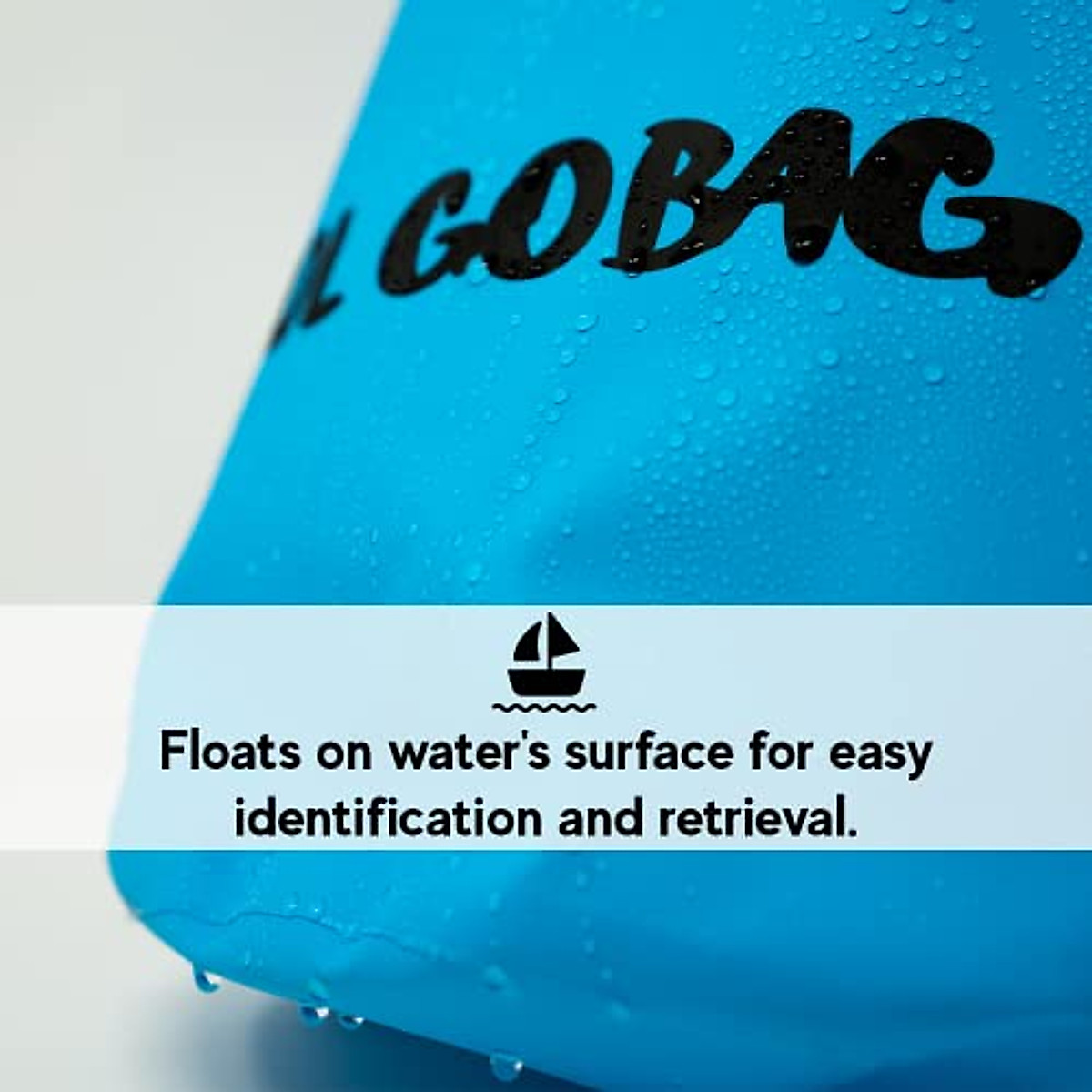 iChewie - Go Bag - Waterproof Dry Bag - Roll Top Compression Sack Keeps Gear Dry for Kayaking, Beach, Rafting, Boating, Hiking, Camping, Fishing, and more - 10L Black