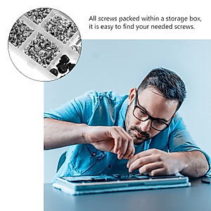 DOITOOL 1 Box Case Screw Set Hard Drive Mounting Screws Computer Holder for Laptop Computer Repair Tool Kit Replacement Computer Screws Kit Electronic Notebook Plastic Cable Tie