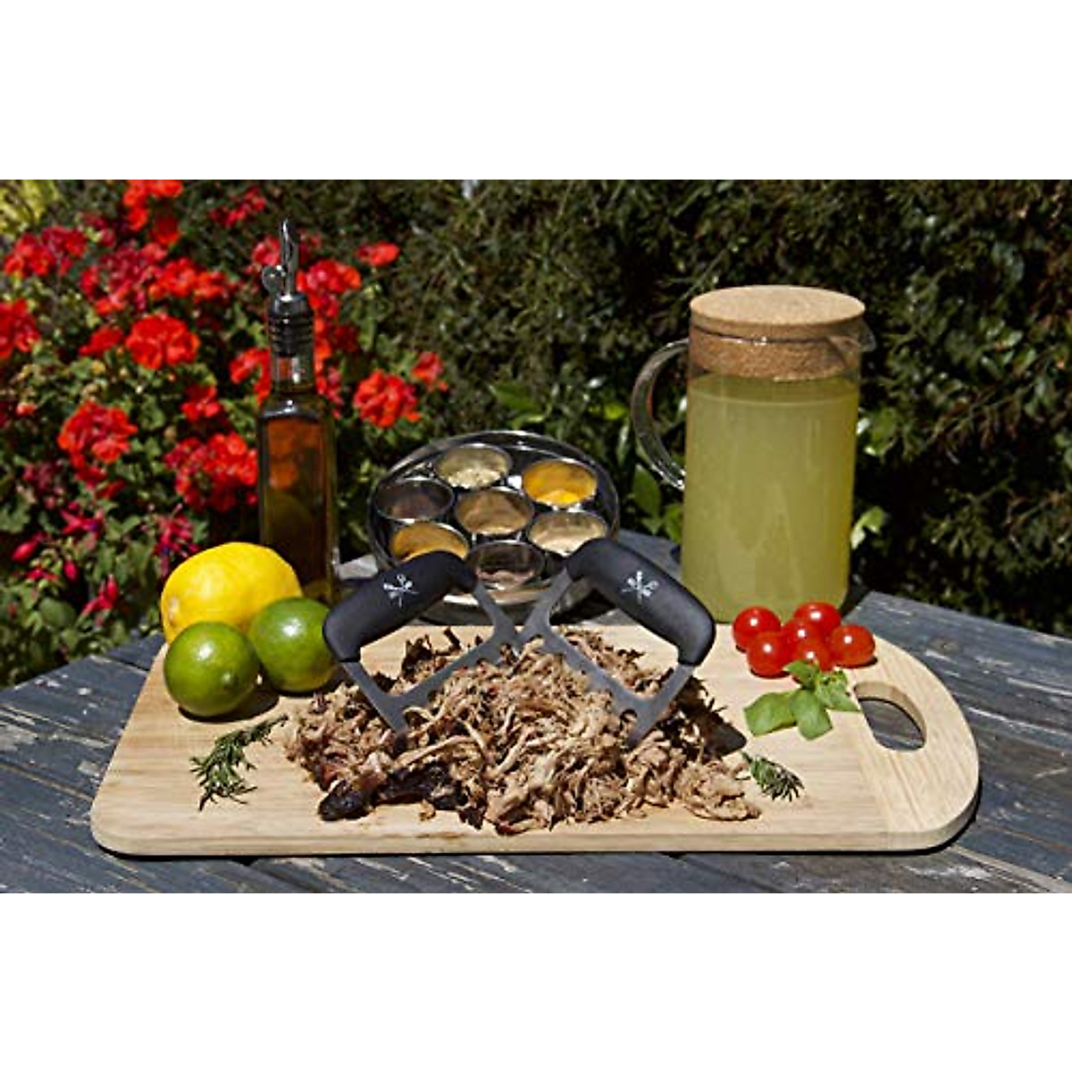 Grill Gods Meat Claws - Stainless Steel Smoker Accessories - Ultra-Sharp Meat Shredder will Easily Tear up Pulled Pork, Chicken, and Brisket - with Heat Resistant Handles