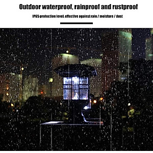 BOOHR Solar Post Lights, Waterproof Fence Pillar Lights, Outdoor Decoration Patio Lights for Home and Garden