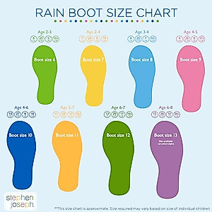 Stephen Joseph boys Stephen Joseph Boots Girls Rain Accessory, Mermaid, 10 US