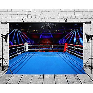 LYLYCTY 7x5ft Photography Backdrops for Boys Birthday Party Boxing Ring Backgrounds Dorm Decorations Backdrop for Men Portrait Backdrops Photo Booth Props BJZYLY6