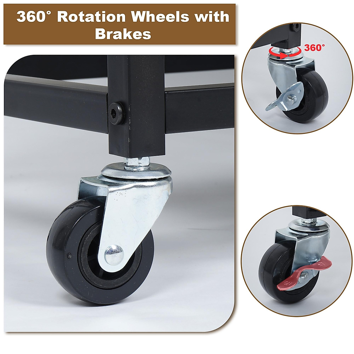 Nisorpa Rolling Laundry Hamper with Shelf, 4 Removable & Pull-Out Hamper Bags, 31 Gal (119L) Laundry Basket Organizerand, Large Laundry Sorter Clothes Hamper for Bathroom Laundry Room Organization