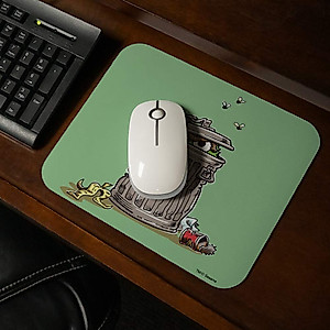 Sesame Street Trash Can Oscar The Grouch Low Profile Thin Mouse Pad Mousepad