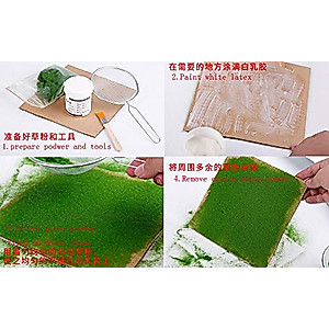 NWFashion 6 X 125ml Dress Tree Flower Static Grass Dressing Scatter Flock(6 Color Mix)