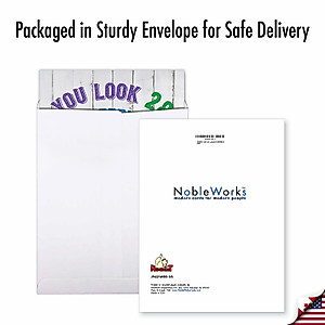 NobleWorks - Jumbo Card for 65th Birthdays (8.5 x 11 Inch) - Fun Milestone Birthday Celebration, Big Group 65 Year Old Greeting from All of Us - Age Equation 65 J9421MBG-US