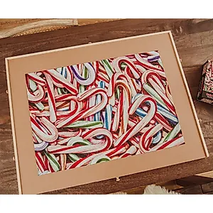 Toynk Candy Cane Collage 1000-Piece Jigsaw Puzzle for Adults | Brain Teaser, Educational Developmental Toys & Games, Building Kit Activities to Encourage Creative Play | 28 x 20 Inches