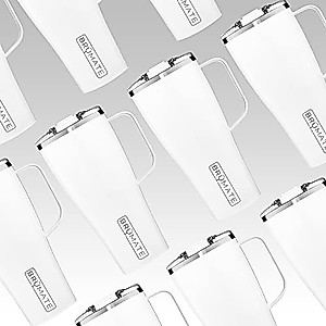 BrüMate Toddy XL - 32oz 100% Leak Proof Insulated Coffee Mug with Handle & Lid - Stainless Steel Coffee Travel Mug - Double Walled Coffee Cup (Ice White)