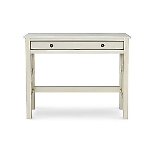 Linon Desk, Antique White, 38 x 20 x 30