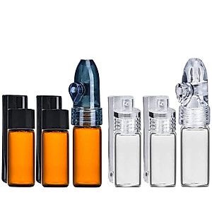 MuYuDaDi Portable Spice Storage Bottle with Spoon Bottle for Outdoor Camping Travel (6 Pack)