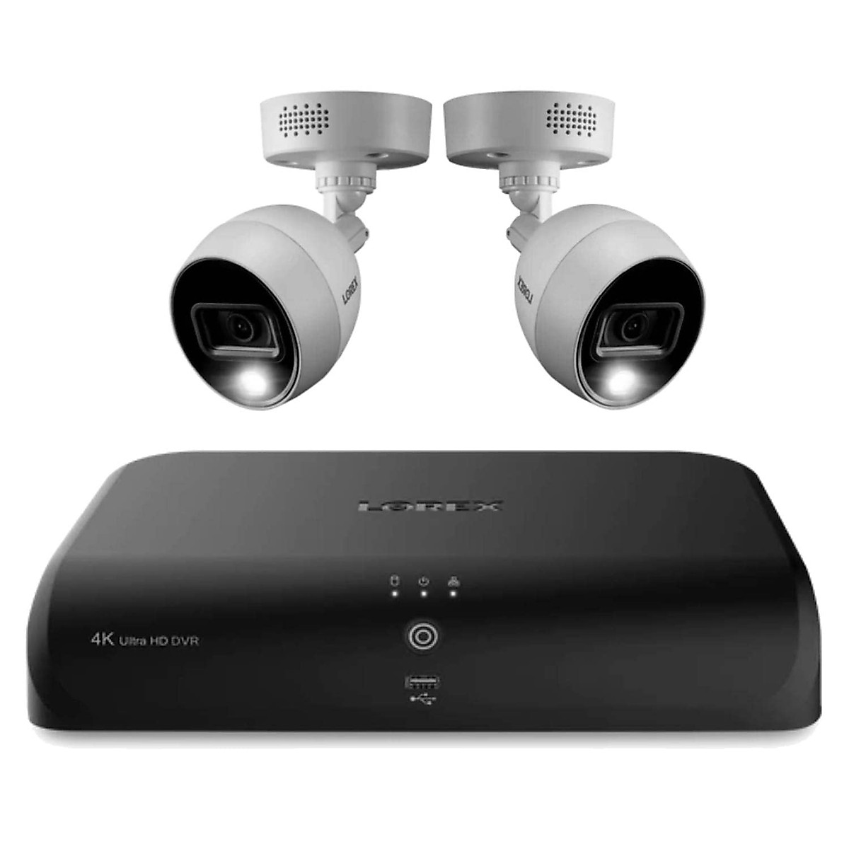 Lorex D4K2AD-82-C883 4K 8-Channel 2TB Wired DVR System with 2X Active Deterrence Bullet Cameras