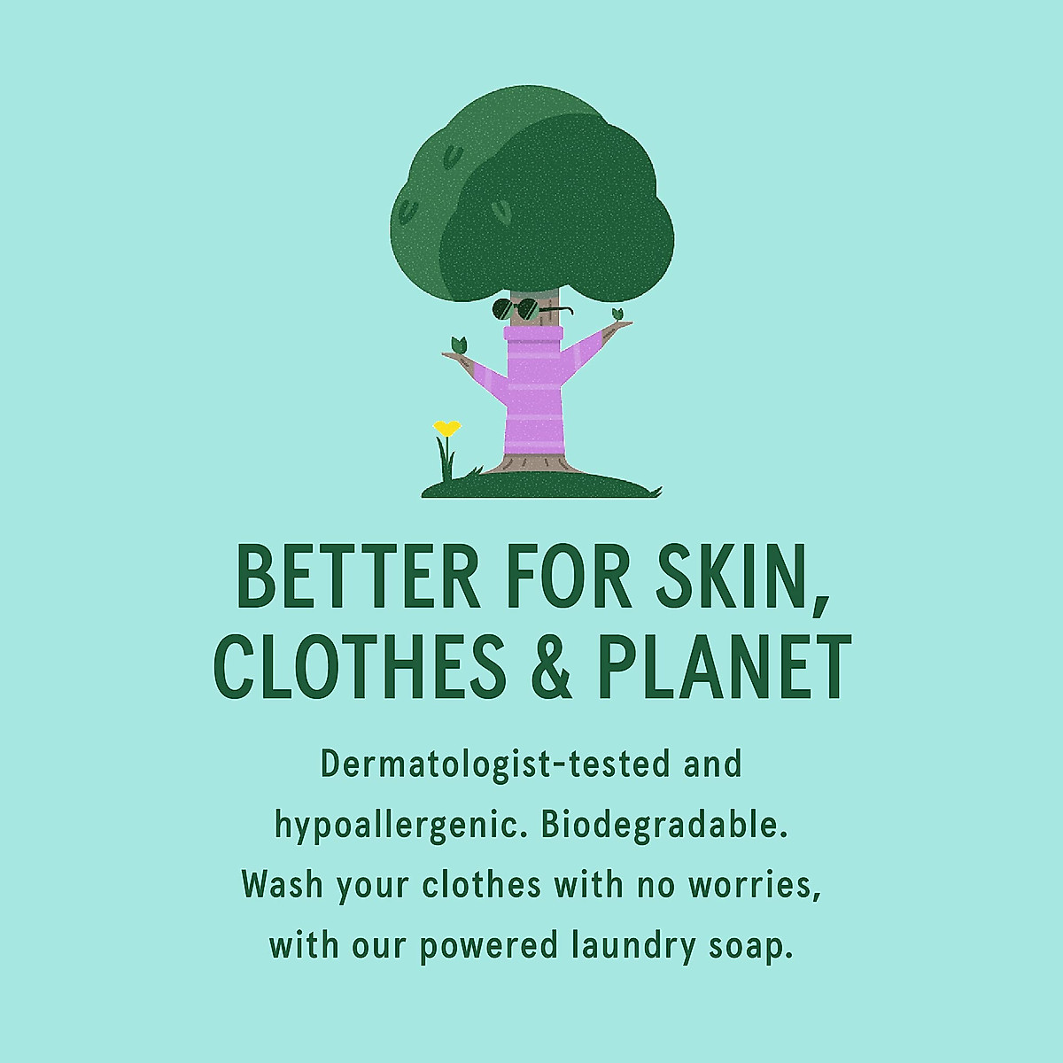 Ingredients Matter Powder Laundry Soap - Fragrance Free, Hypoallergenic Detergent, Natural & Eco-Friendly, Plastic Free, Made in USA, Natural Essential Oils & Dermatologist Tested - 36 oz, 72 Loads