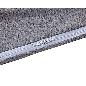 AngQi U Shaped Pregnancy Pillow Cover Case - Fit 55'' U Shape Pillows - Total Body Maternity Pillow Replacement Cover - Jersey Knit Cotton - Grey