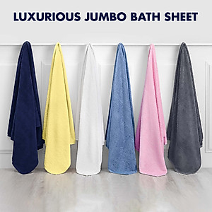 SALBAKOS - Turkish Bath Sheet - Luxury & Quick Dry Bath Sheet Made with 100% Turkish Cotton, Absorbent & Ultra Comfy Sheets for Hotels & Spa | 40"x80" (Silver)