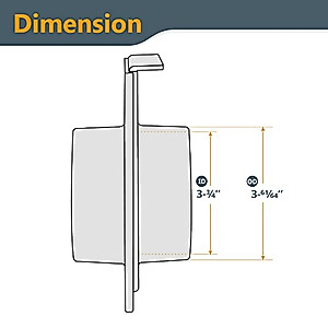 POWERTEC 70108-P4 4-Inch Blast Gate for Dust Collector, Dust Collection Fittings, 4 PK