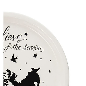 Gallerie II Believe Christmas Platter White