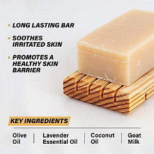 Southern Natural Lavender Goat Milk Soap Bar, 4 oz (1 Bar)