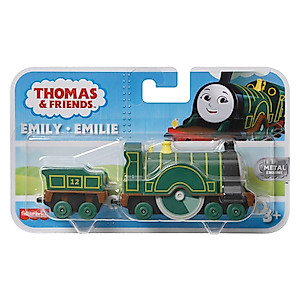 THOMAS & FRIENDS Trackmaster Emily Large Metallic Train Toy Train for Kids Ages 3 and Up