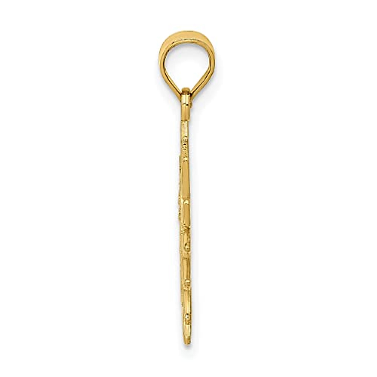 IceCarats 14K Yellow Gold Antique Filigree Sun Necklace Sunshine Pendant Sunburst Charm Celestial Jewelry 24mm x 18mm Only