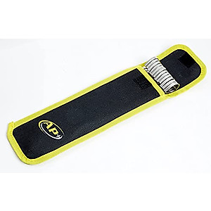 AP Plus Metal Kabob Skewers 12 Inch Long Stainless Steel Shish Grilling Sticks Wide Reusable Set for Meat Shrimp Chicken Vegetable, 12 Pack with Velcro Case