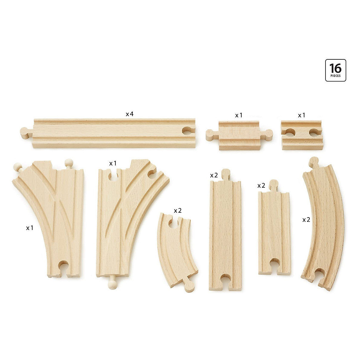 BRIO World 33402 Expansion Pack Intermediate - Wooden Train Set for Kids | Enhances Creativity | Compatible with All BRIO Train Sets | FSC Certified | Ideal for Ages 3 and Up