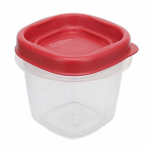 Rubbermaid Easy Find Lids Food Storage Containers, Racer Red, Set of 24 7J98