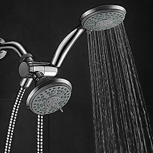 Aquadance by HotelSpa 24-Setting Slimline Showerhead and Hand Shower Combo