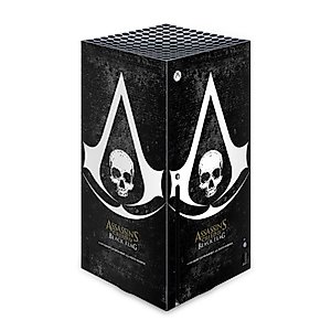 Head Case Designs Officially Licensed Assassin's Creed Grunge Black Flag Logos Vinyl Sticker Gaming Skin Decal Cover Compatible With Xbox Series X Console