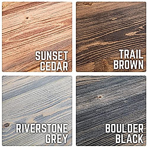 PIPE DECOR RESTORE Wood for Console Table Top or Bench 48 in. x 16 in. x 1.25 in. Reclaimed Ponderosa Pine Wood in Sunset Cedar Stain