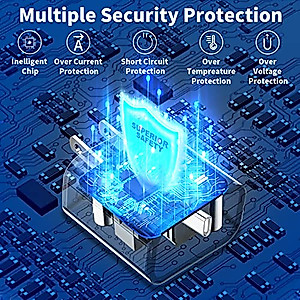 [Apple MFi Certified] iPhone Charger Fast Charging, Kindtoy 3Pack 20W PD USB-C Wall Charger + 3Pack 6FT Type-C to Lightning Cable Quick Charge Compatible with iPhone 14 13 12 11 Pro Max/XS/XR/X 8/iPad