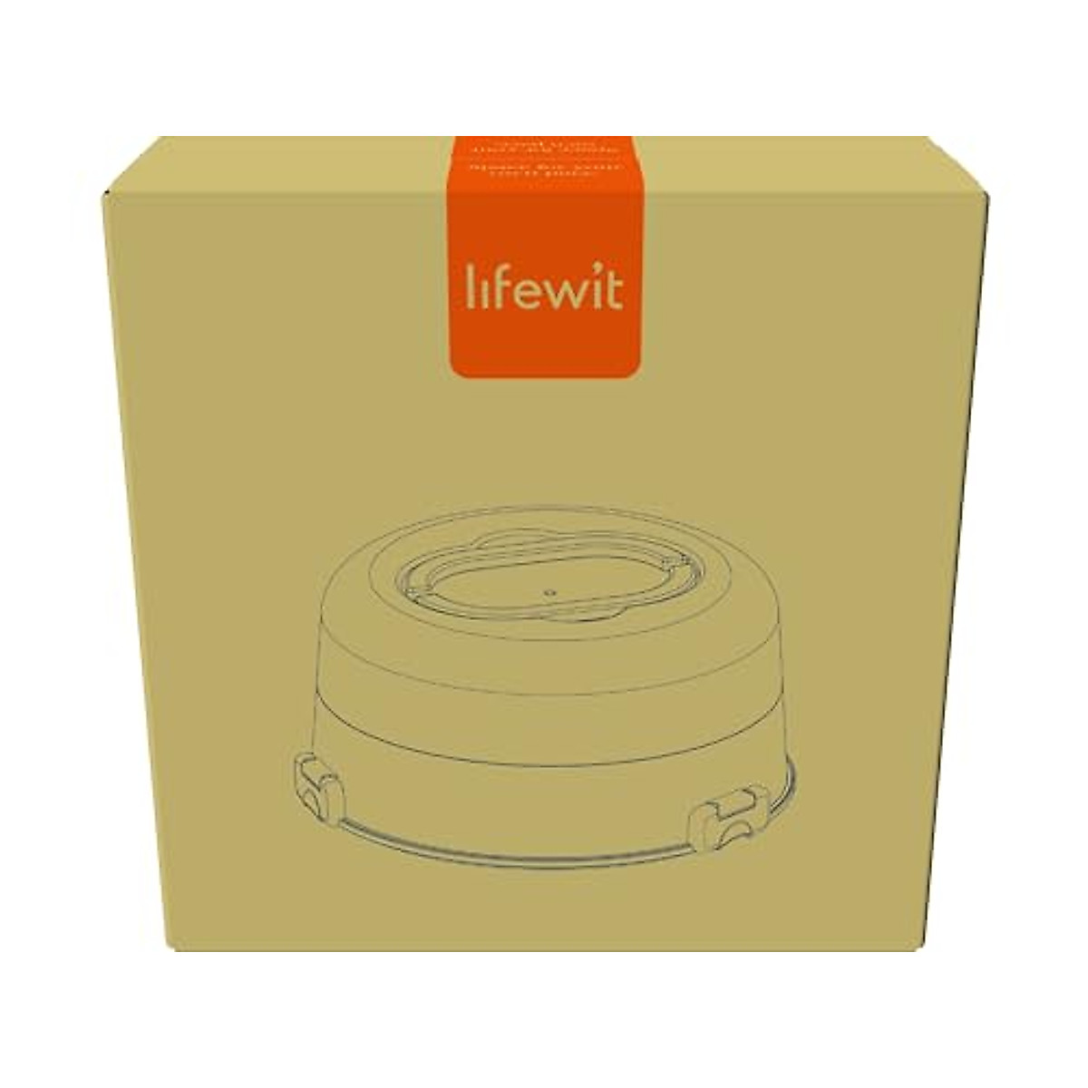 Lifewit Cake Carrier with Lid and Handle, Two Sided Cupcake Carrier Holder for 10” Cake or 9 Standard-Sized Cupcakes, Plastic Round Cake Transport Storage Container Stand for Pies and Cookies, White