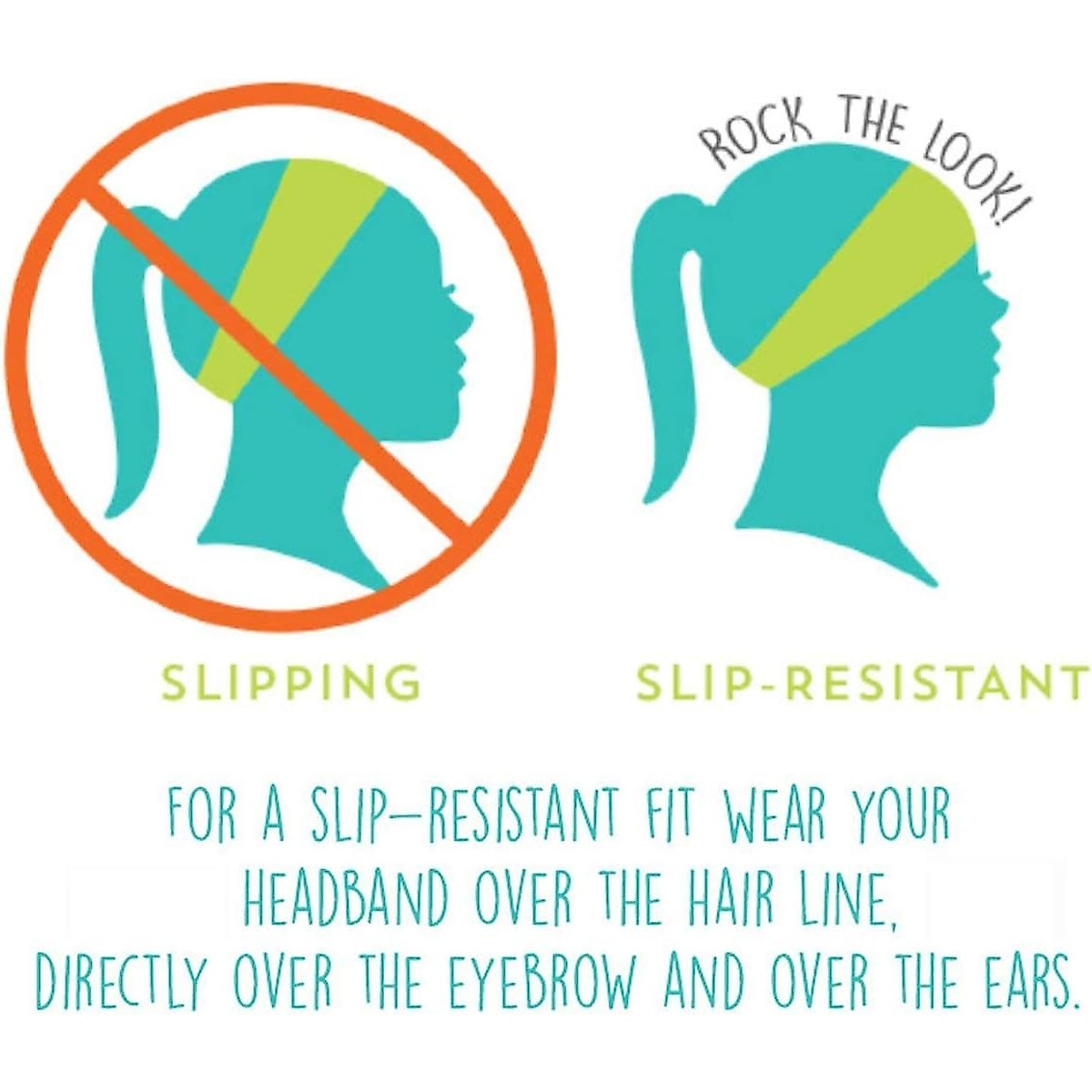 Calbeing Black Workout Headband for Women, Wide Headbands for Women, Sports Running Headband for Exercise, Gym Hairband Athletic Thick Non Slip Yoga Sweatband Fitness 5Pack