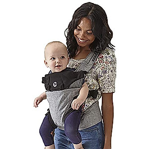 Contours Baby Carrier Newborn to Toddler | Journey 5 Position Convertible Easy-to-Use Baby Carrier with Pockets for Men and Women, Face In, Face Out, Front, Back & Hip (8-45 lbs) - Graphite Gray