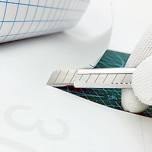 CCyanzi 9mm Stainless Steel Utility Knife with Snap off blades Replacement, Retractable Utility Knife Set, for Box Cutter, Vinyl Knife, Precision Knife