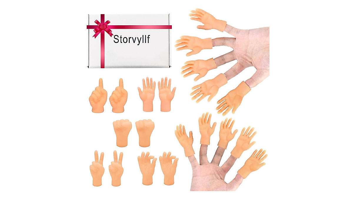Tiny Hands: 20 Pcs Miniature Realistic Finger Prank Props