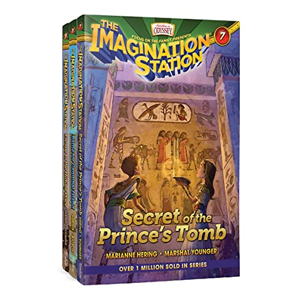 Imagination Station Books 3-Pack: Secret of the Prince's Tomb / Battle for Cannibal Island / Escape to the Hiding Place (AIO Imagination Station Books)