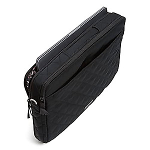 Vera Bradley Women's Performance Twill Laptop Crossbody Workstation, Black, One Size