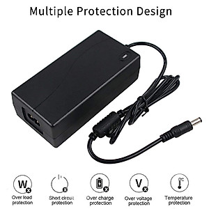 12V AC DC Adapter for Zebra ZQ500 ZQ510 ZQ520 Direct Thermal Printer ZQ52, Zebra Printer Charging Power Supply Cord