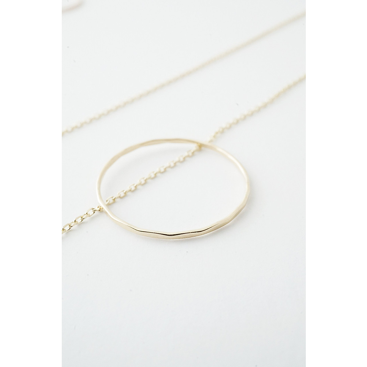 Honeycat Super Skinny Hammered Stacking Ring in Solid 14K Gold or 14k Rose Gold (Size 5-9) (Gold, 8)