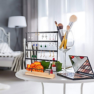 Mocolo Earring Holder Stand, Earring Organizer Display Holder Stand for Hanging Earrings(88 Holes & 4 Layers)