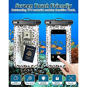 Universal Waterproof Phone Pouch, Floating Waterproof Phone Case for iPhone 14 13 12 11 Pro Max XS Plus Samsung Galaxy-7", IPX8 Cell Phone Dry Bag -4 Pack