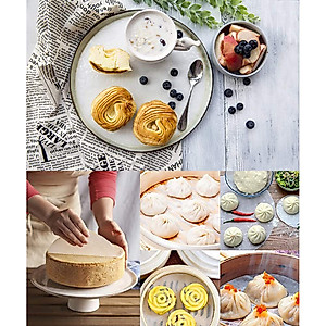 ISKYBOB 200 Sheets Round Parchment Paper 4 Sizes Disposable Cake Liners White Circle Grease Proof Food Wrapper Non-stick Pastry Mat for Baking, Grilling, Frying