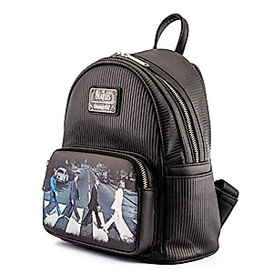 Loungefly The Beatles Abbey Road Womens Double Strap Shoulder Bag Purse