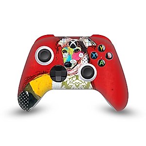 Head Case Designs Officially Licensed Michel Keck Greyhound Art Mix Matte Vinyl Sticker Gaming Skin Case Cover Compatible with Xbox Series X / S Controller