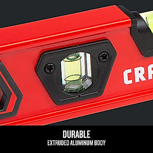 CRAFTSMAN Torpedo Level, 9 Inch, With Shock Absorbing End Caps (CMHT82390)
