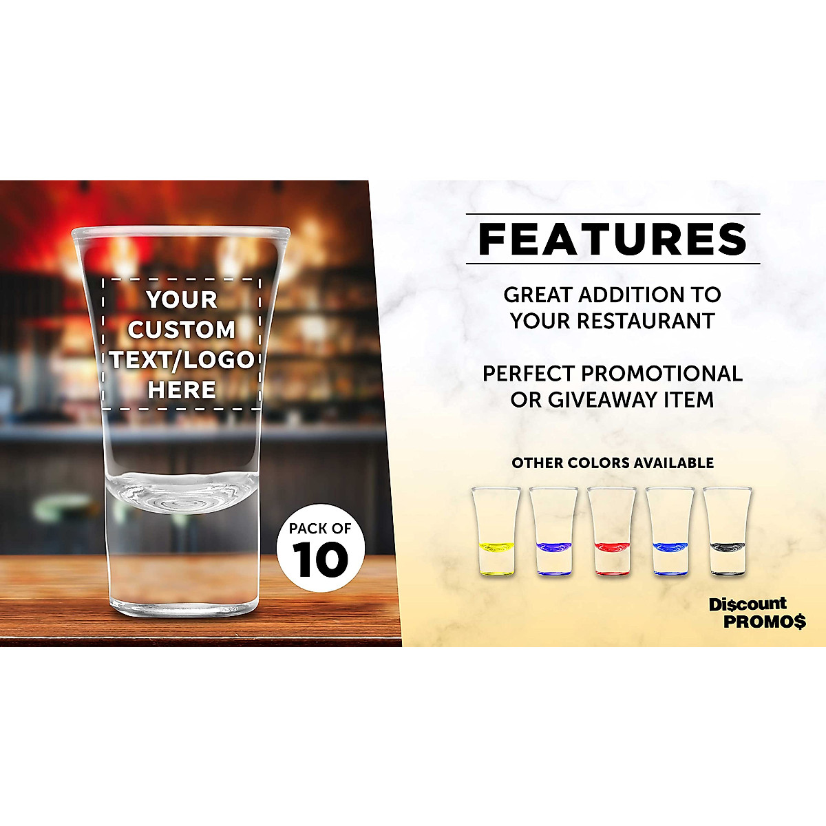 Custom 2 oz. Lord Shooter Etched Shot Glasses, 10 pack, Personalized Text, Logo, 21st Birthday Party, Lounge Glassware, Clear