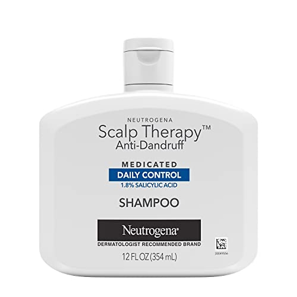 Neutrogena Scalp Therapy Anti-Dandruff Shampoo Daily Control, 1.8% salicylic acid, with fragrance of warm vanilla & toasted coconut notes, 12 fl oz
